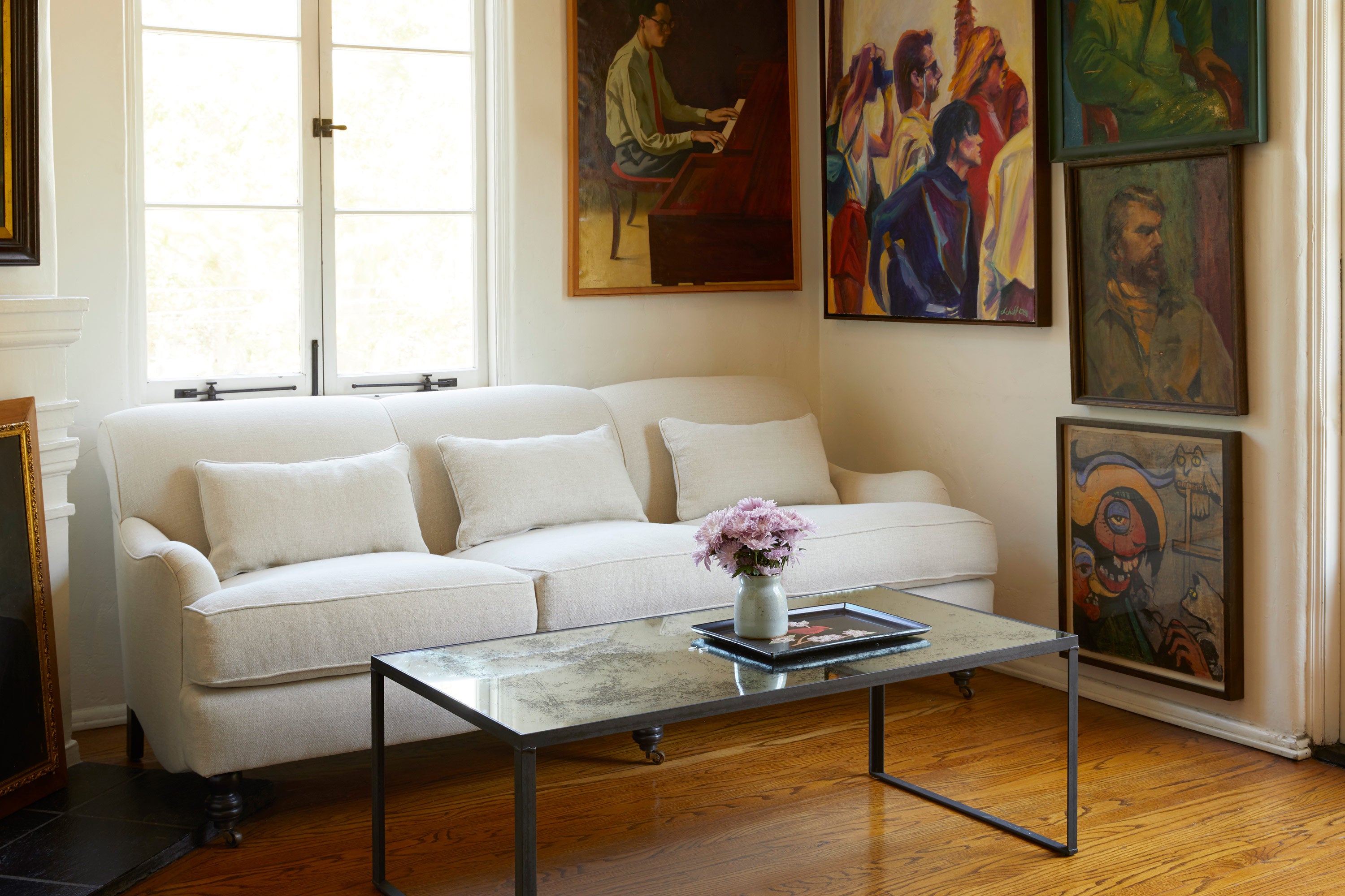 Small Sofa With Casters | Baci Living Room