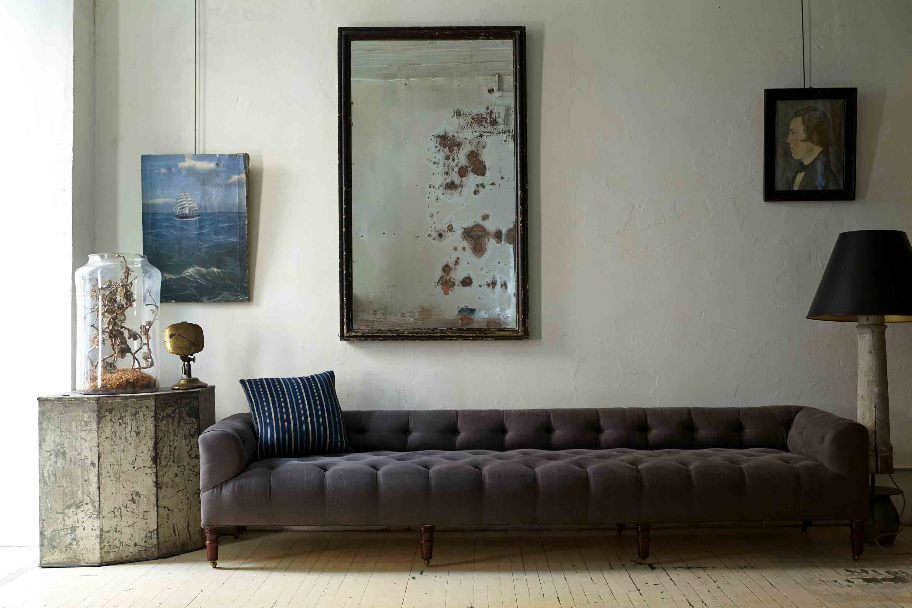 Field Bench 108" with Back - John Derian – Cisco Home